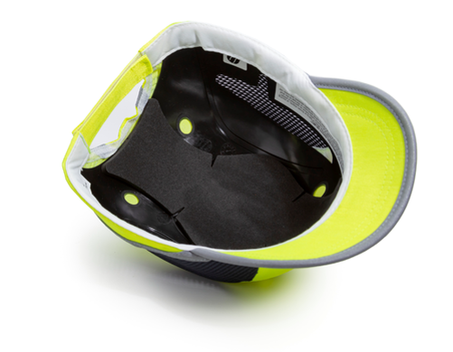 Gorra antichoque ventilada amarilla - Intek Guatemala