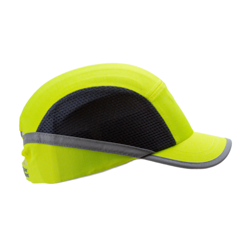 Gorra antichoque ventilada amarilla - Intek Guatemala